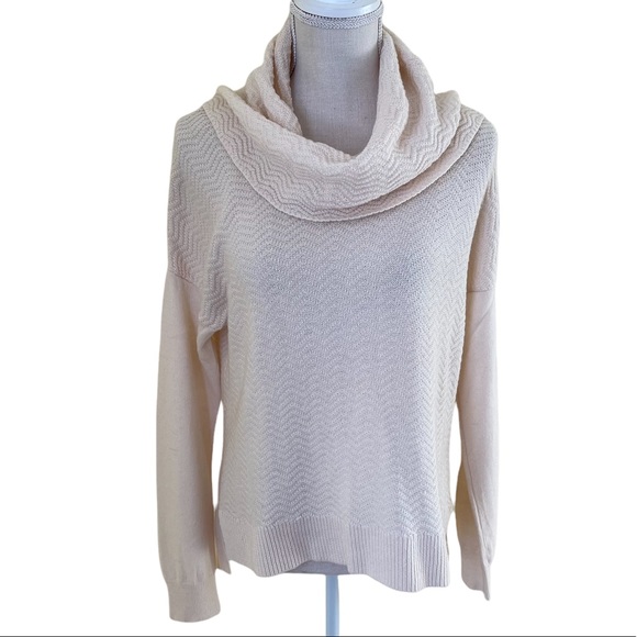 Joie | Sweaters | Joie Cream Tone On Tone Cowl Neck Woolcashmere ...